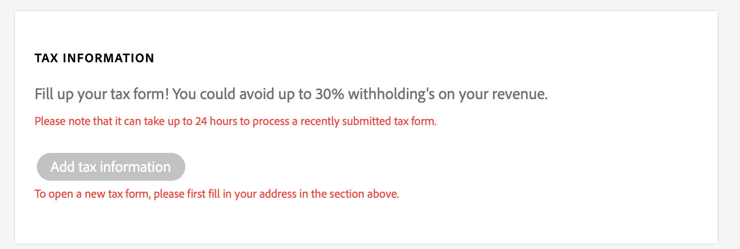 Manage Your Contributor Profile Page